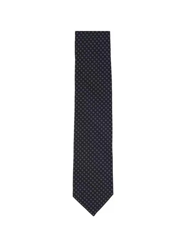BARBA NAPOLI Dotted Neck Tie - Blue