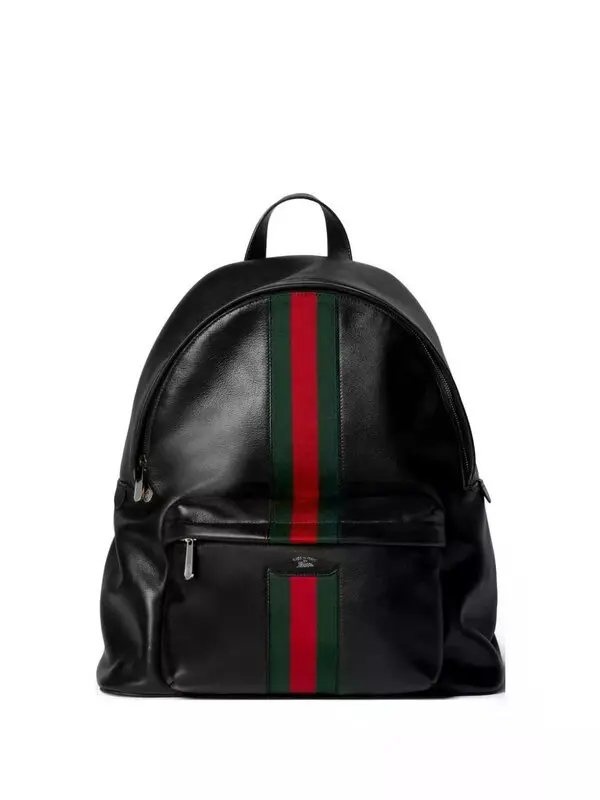 Gucci Web Trademark Backpack - Black