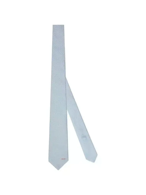 Gucci Patterned Standard Tie - Blue