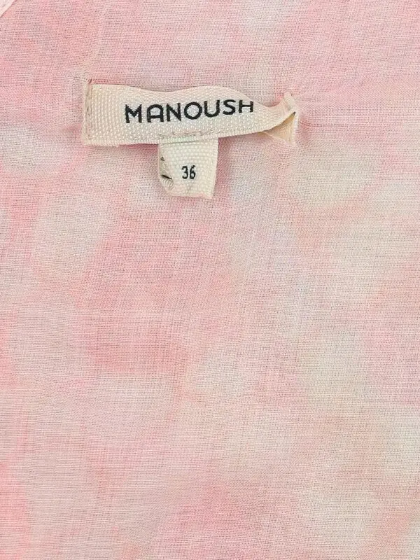Manoush Flower Appliqué Pleated Dress