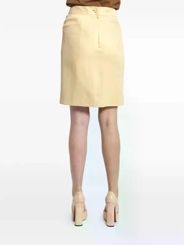 GENNY Button Silk Skirt