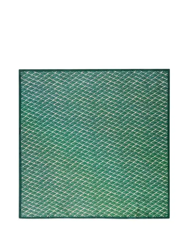 SLOWEAR Patterned Scarf - Green