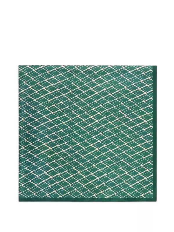 SLOWEAR Patterned Scarf - Green