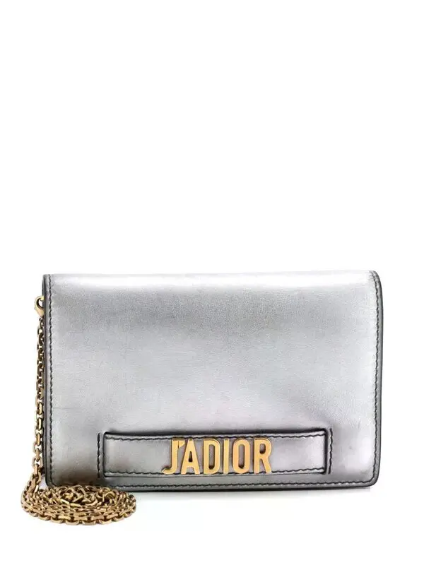 Dior J'adior Wallet On Chain Leather Crossbody Bag - Metallic