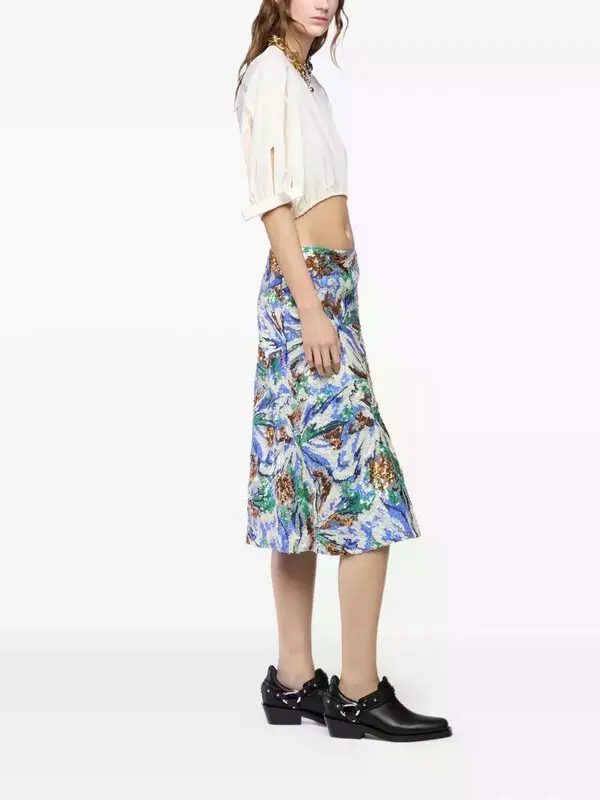 Rabanne Puff-sleeve Cropped Top - Neutrals