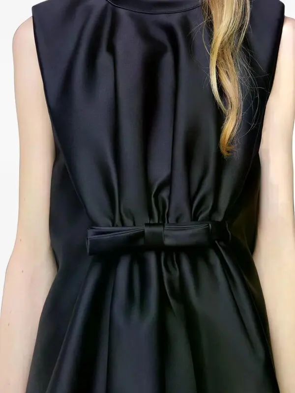 Rabanne Bow Mini Dress - Black