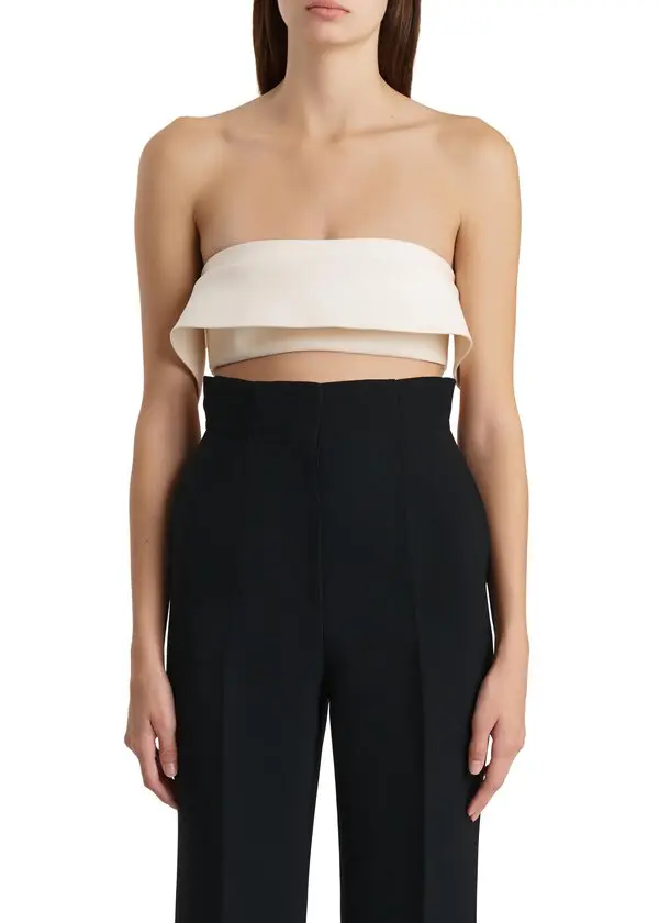 Khaite Kelsi Bustier Top - Cream