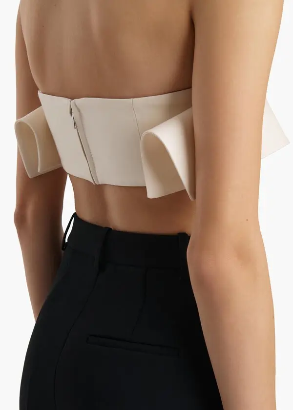 Khaite Kelsi Bustier Top - Cream