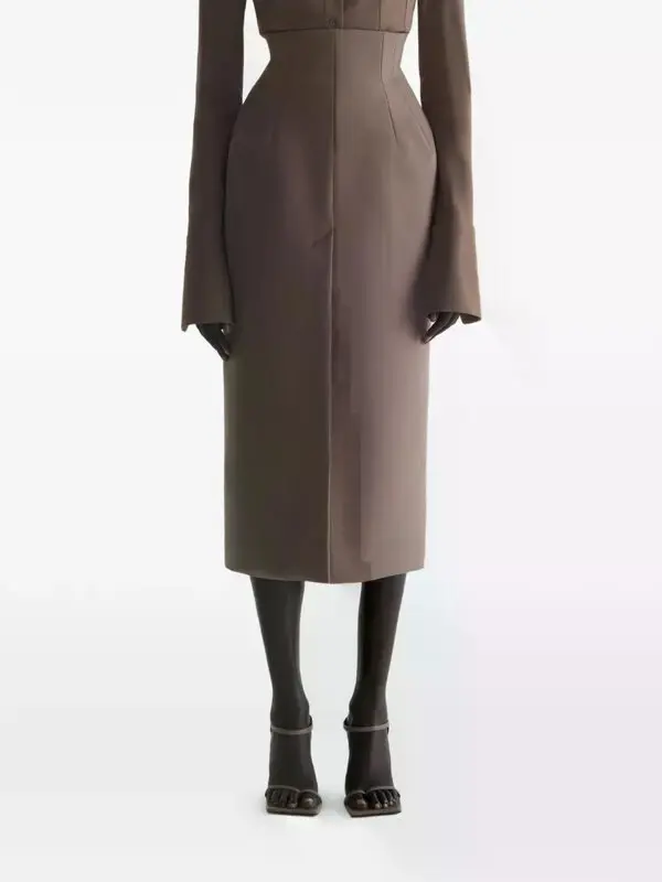 MUGLER Corset-embellished Skirt