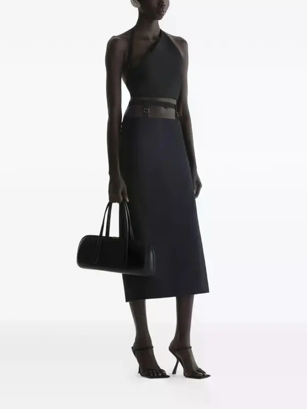 MUGLER Cut-out Cropped Top