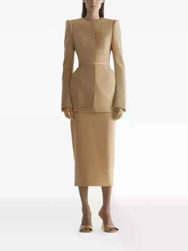 MUGLER Hourglass Jacket - Neutrals