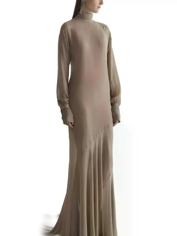 MUGLER Turtleneck Gown