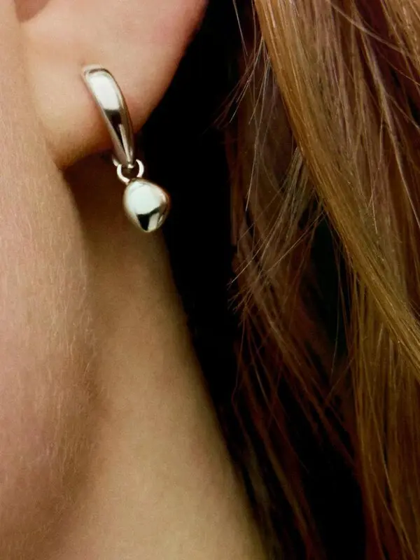 Monica Vinader Drop Huggie Earrings