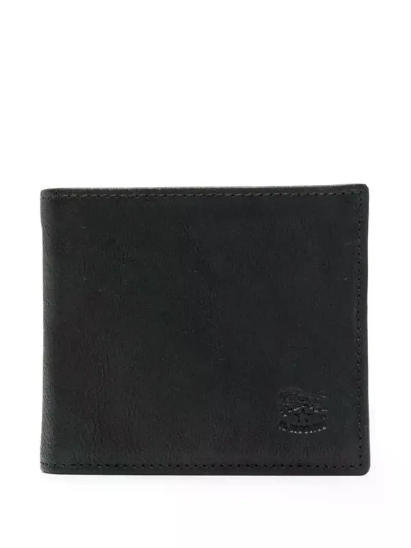 Il Bisonte Leather Bi-fold Wallet - Black