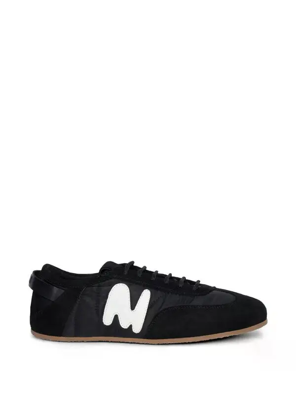 MSGM Logo Appliqué Sneakers - Black