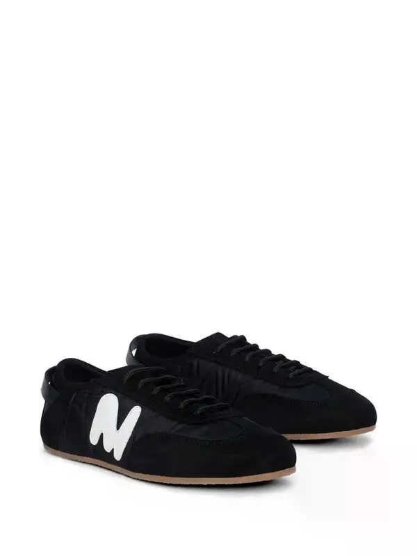 MSGM Logo Appliqué Sneakers - Black