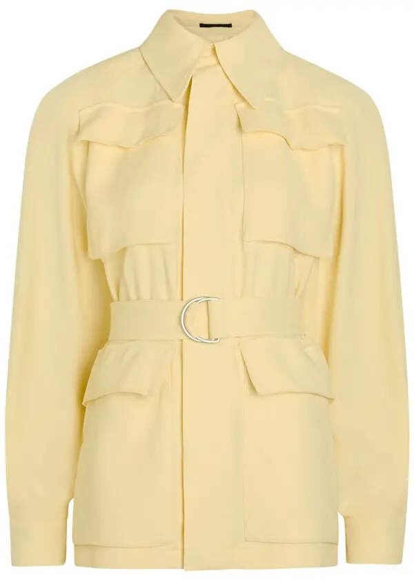 Wardrobe.NYC Belted Crepe Jacket