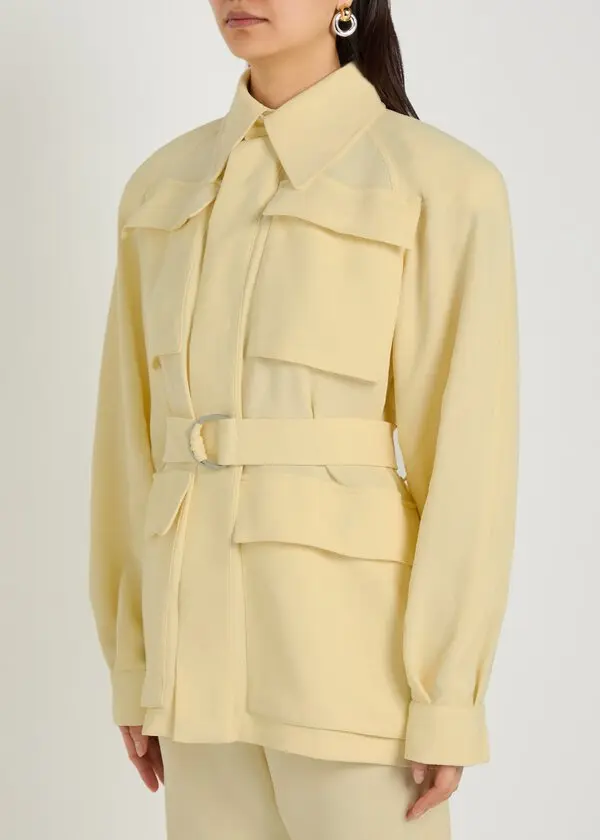 Wardrobe.NYC Belted Crepe Jacket