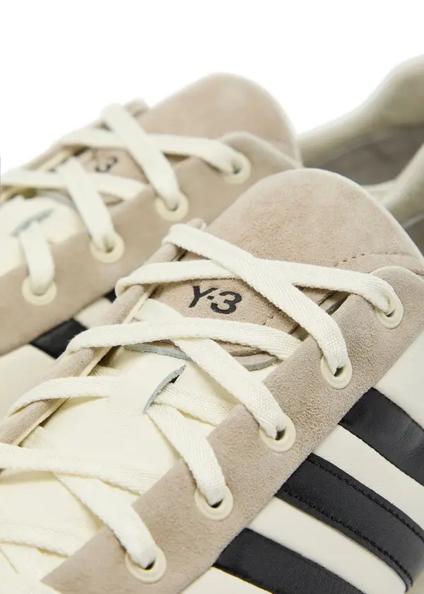 Y3 Panelled Leather Sneakers