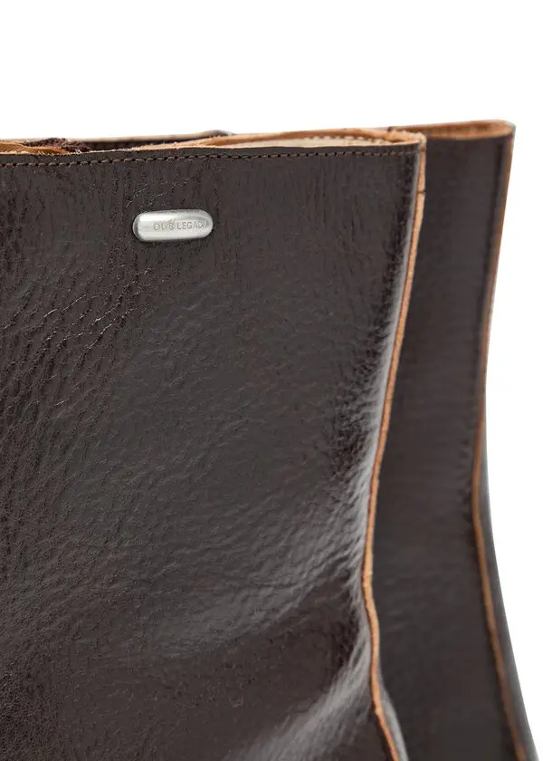 Our Legacy Camion Grained Leather Ankle Boots