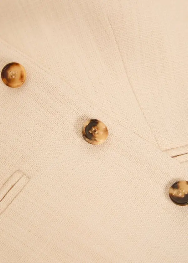 Wardrobe.NYC Woven Waistcoat - Cream
