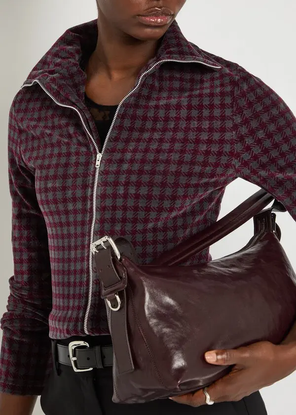 Our Legacy Slim Checked Cotton-blend Top
