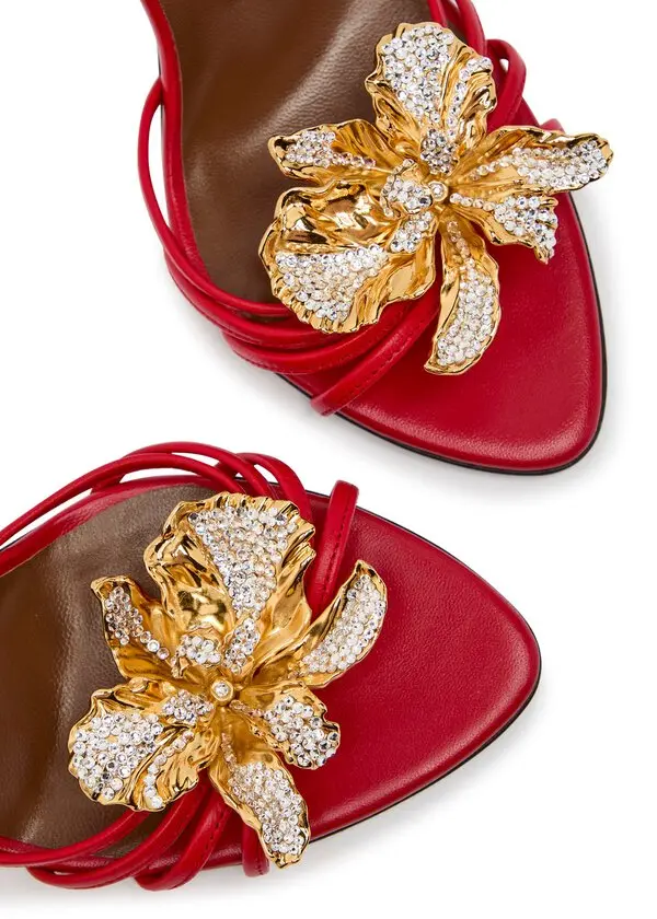 GIUSEPPE ZANOTTI Clandestino 105 Embellished Leather Sandals