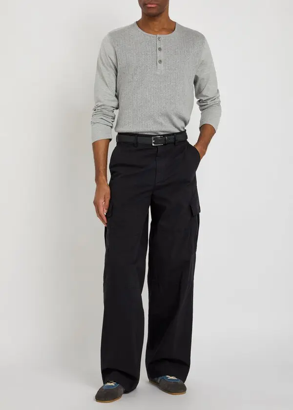 Dries Van Noten Wide-leg Stretch-cotton Trousers