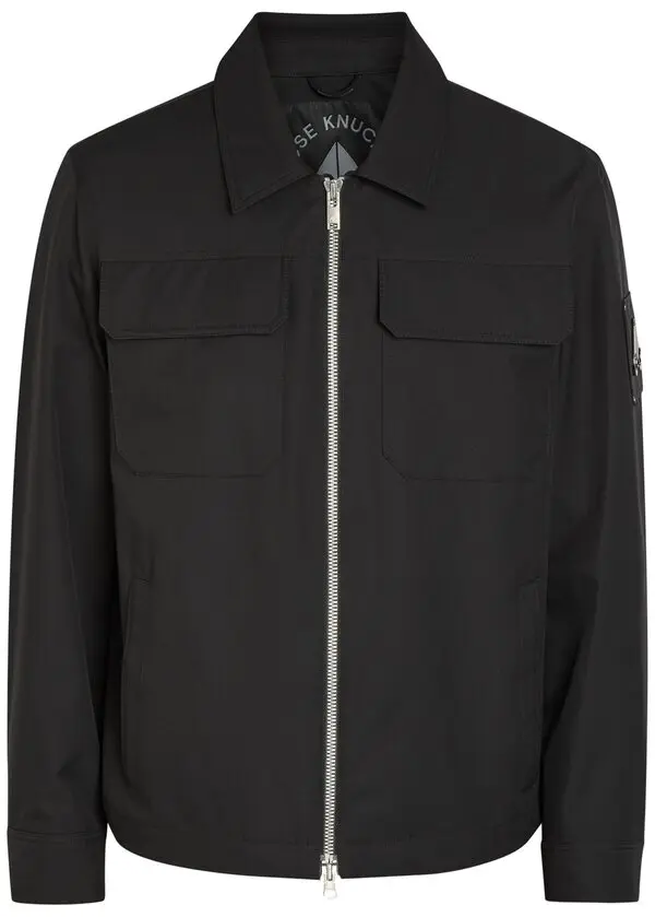 Moose Knuckles Jacques Logo Woven Jacket