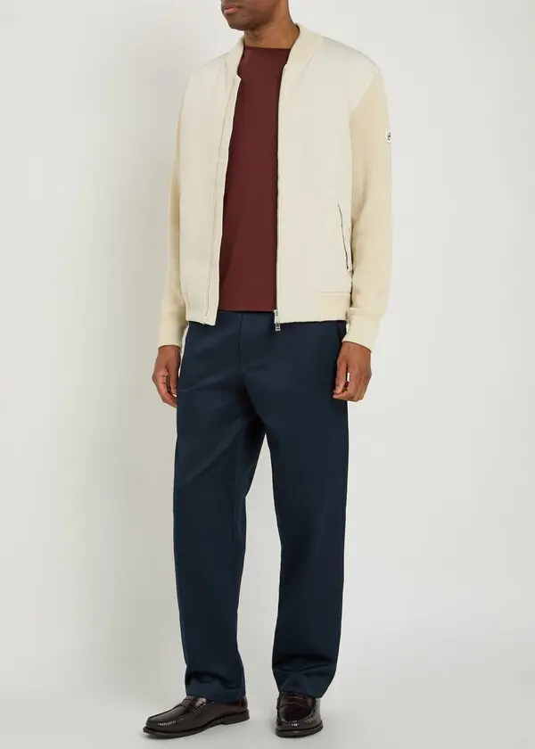 BOSS Quilted Knit Cotton And Shell Jacket
