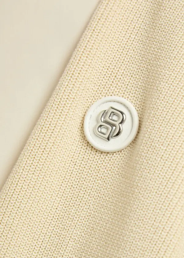 BOSS Quilted Knit Cotton And Shell Jacket