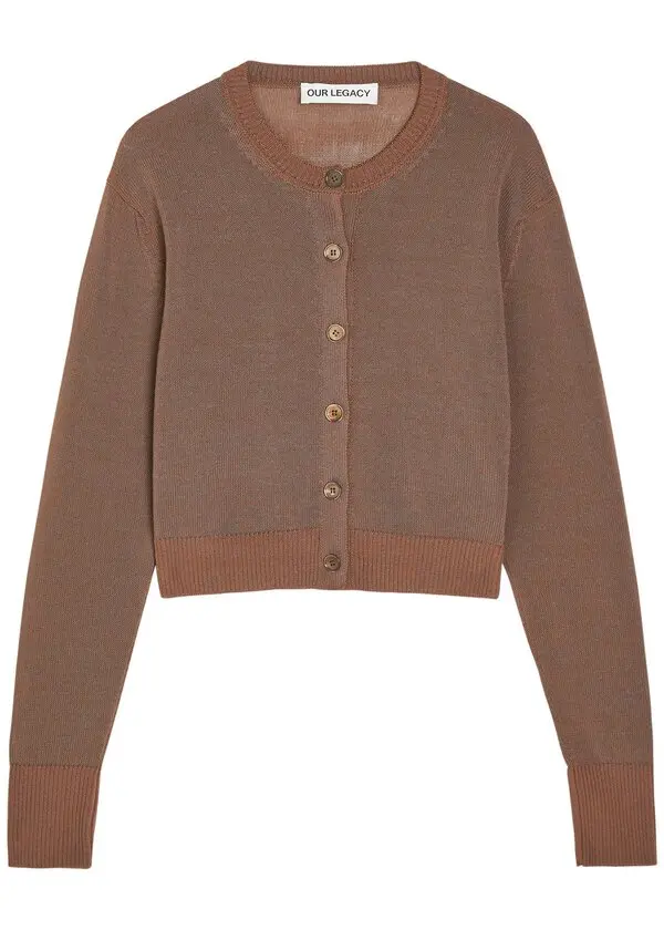 Our Legacy Cotton-blend Cardigan - Brown