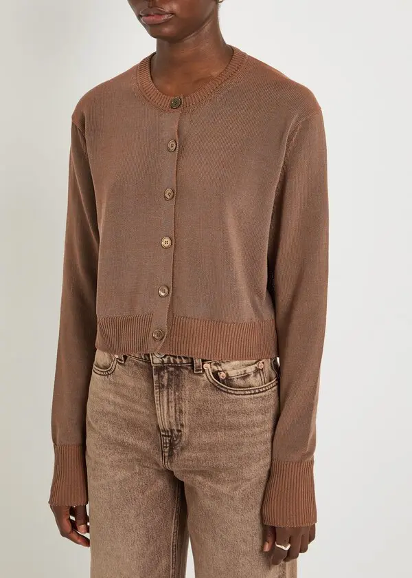 Our Legacy Cotton-blend Cardigan - Brown