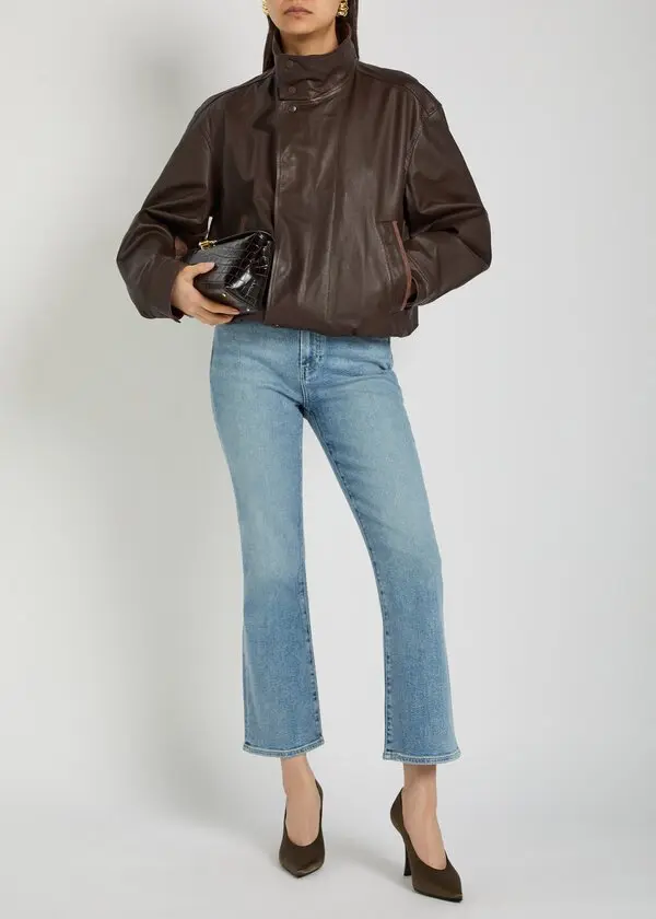 Paige Mason Cropped Boot-leg Jeans