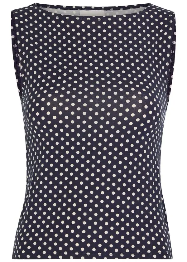 REFORMATION Polka Dot Jersey Top