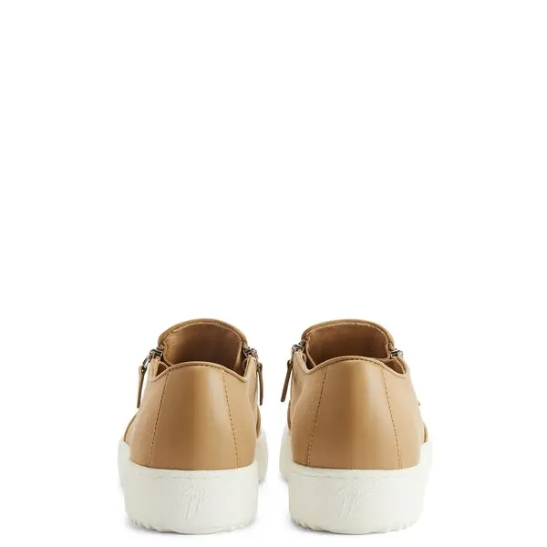 GIUSEPPE ZANOTTI Textile Slip-on With Signature Detail - Beige