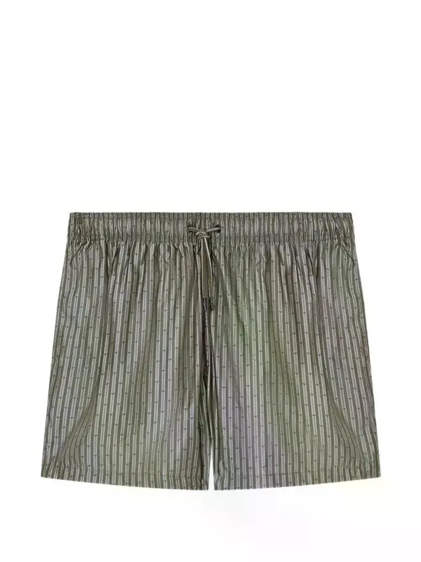 Emporio Armani Logo-pattern Swim Shorts