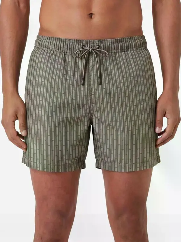 Emporio Armani Logo-pattern Swim Shorts