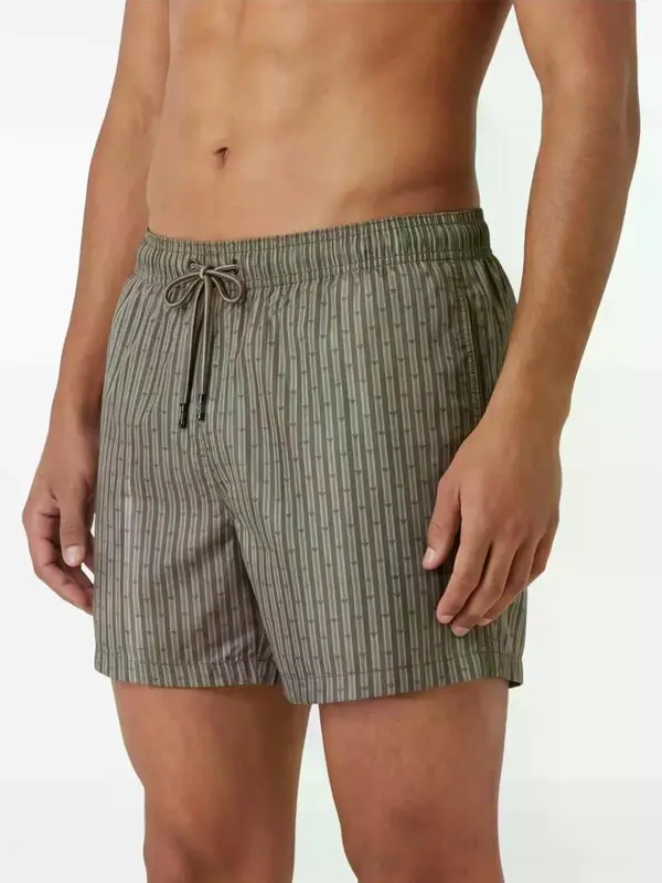 Emporio Armani Logo-pattern Swim Shorts