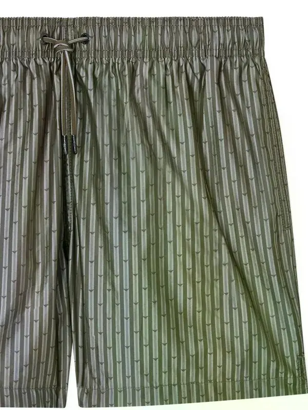 Emporio Armani Logo-pattern Swim Shorts