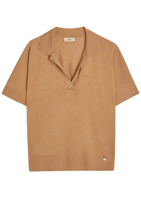 Herno Fine-knit Polo Top