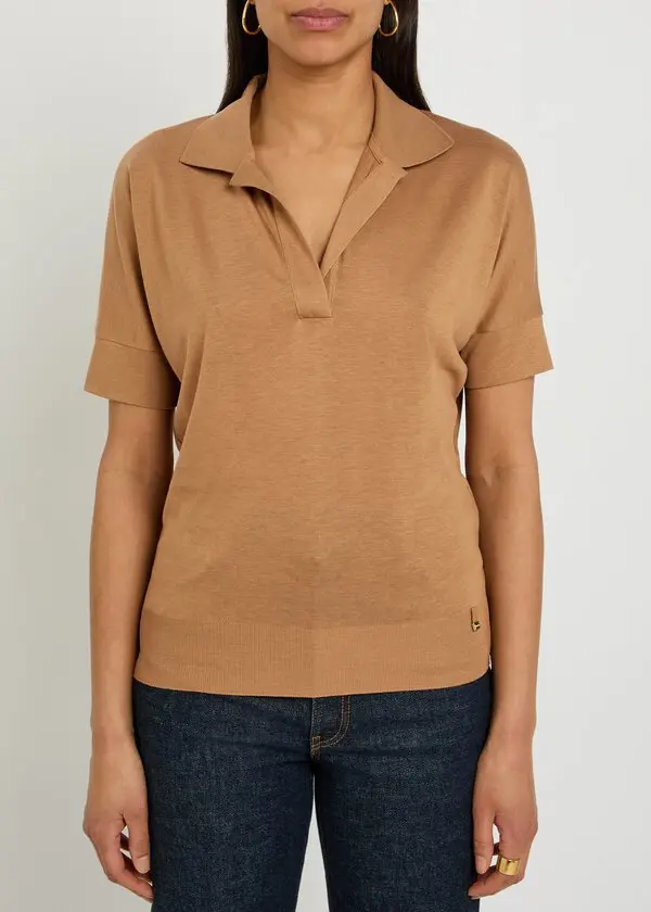 Herno Fine-knit Polo Top