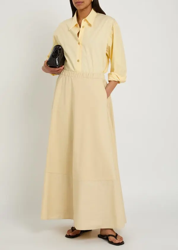 Max Mara Ribes Jersey Maxi Skirt
