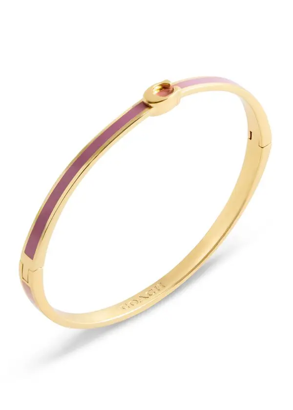COACH Logo Enamelled Bangle