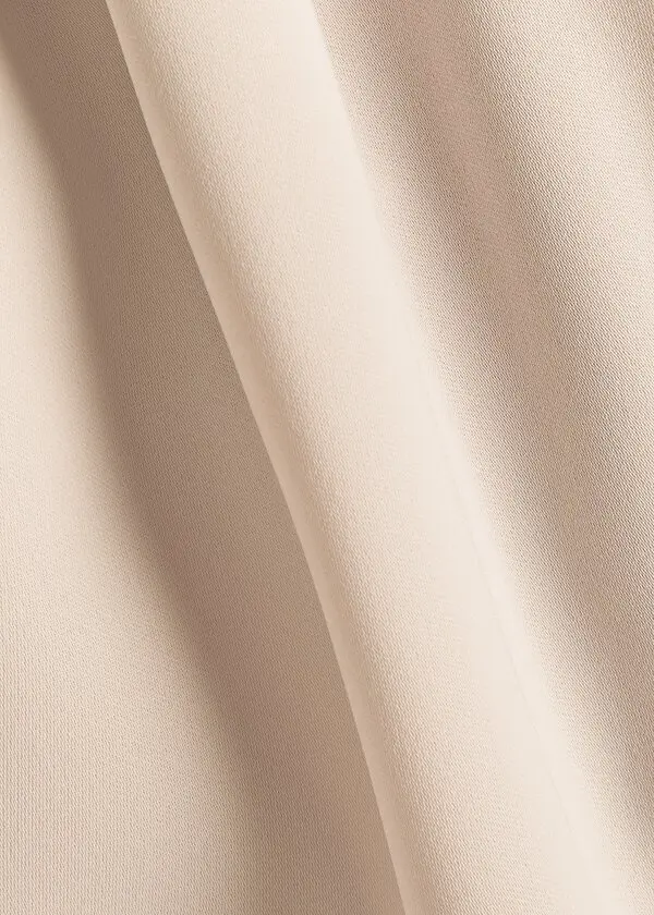 Herno Satin-crepe V-neck Top - Cream