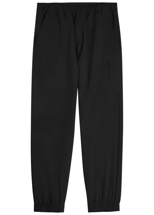 Moncler Tapered-leg Shell Sweatpants - Black