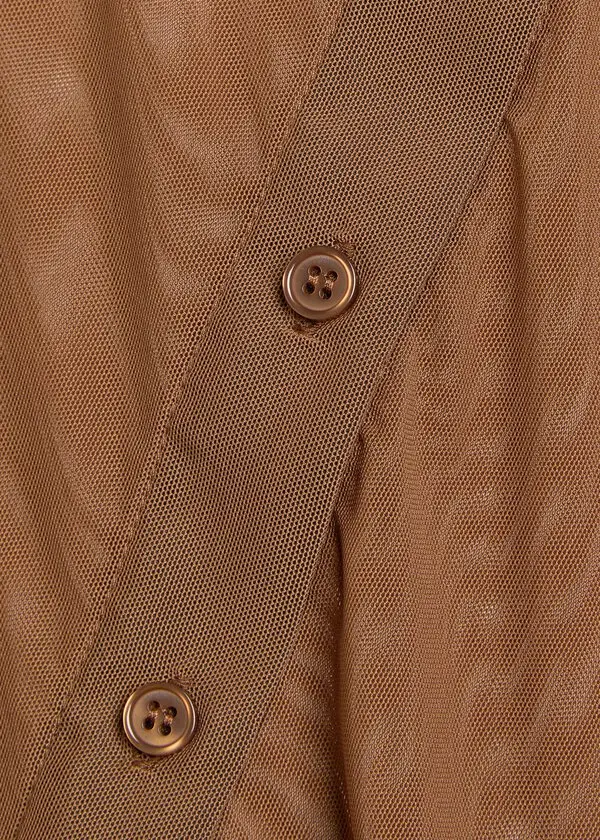 Good American Stretch-mesh Shirt