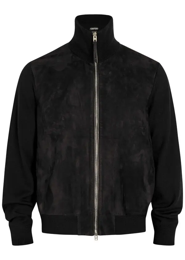 TOM FORD Suede And Wool-blend Jacket