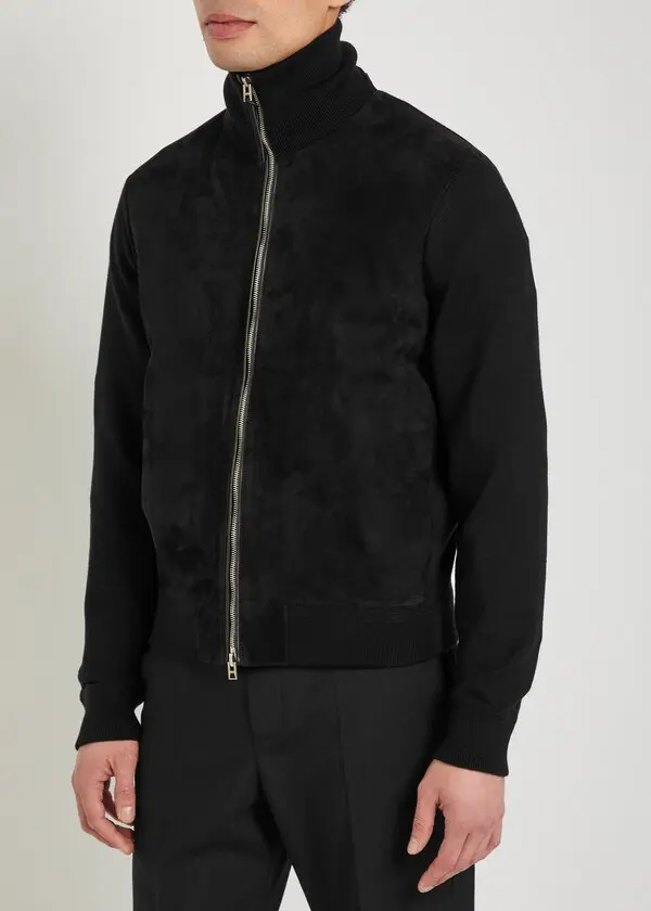 TOM FORD Suede And Wool-blend Jacket