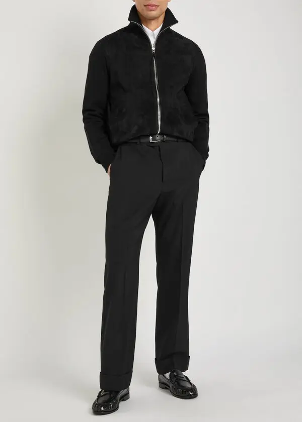 TOM FORD Suede And Wool-blend Jacket